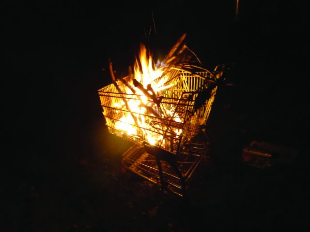 BURNING CART by Tyler Luetkehans - Little Village