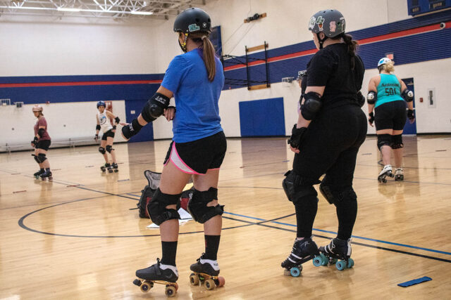 Iowa City roller derby athletes show new batch of beginners how to roll ...
