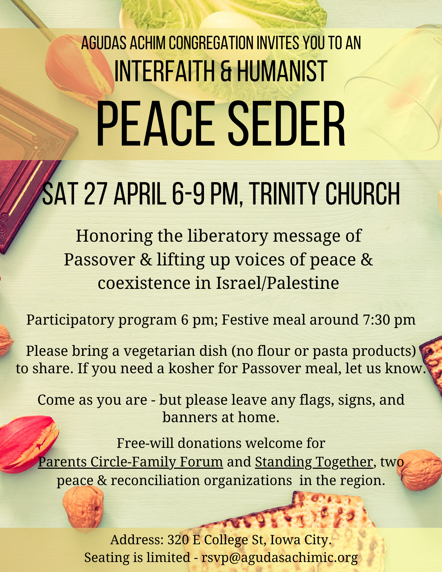 Peace Seder (Flyer) 2 - Little Village