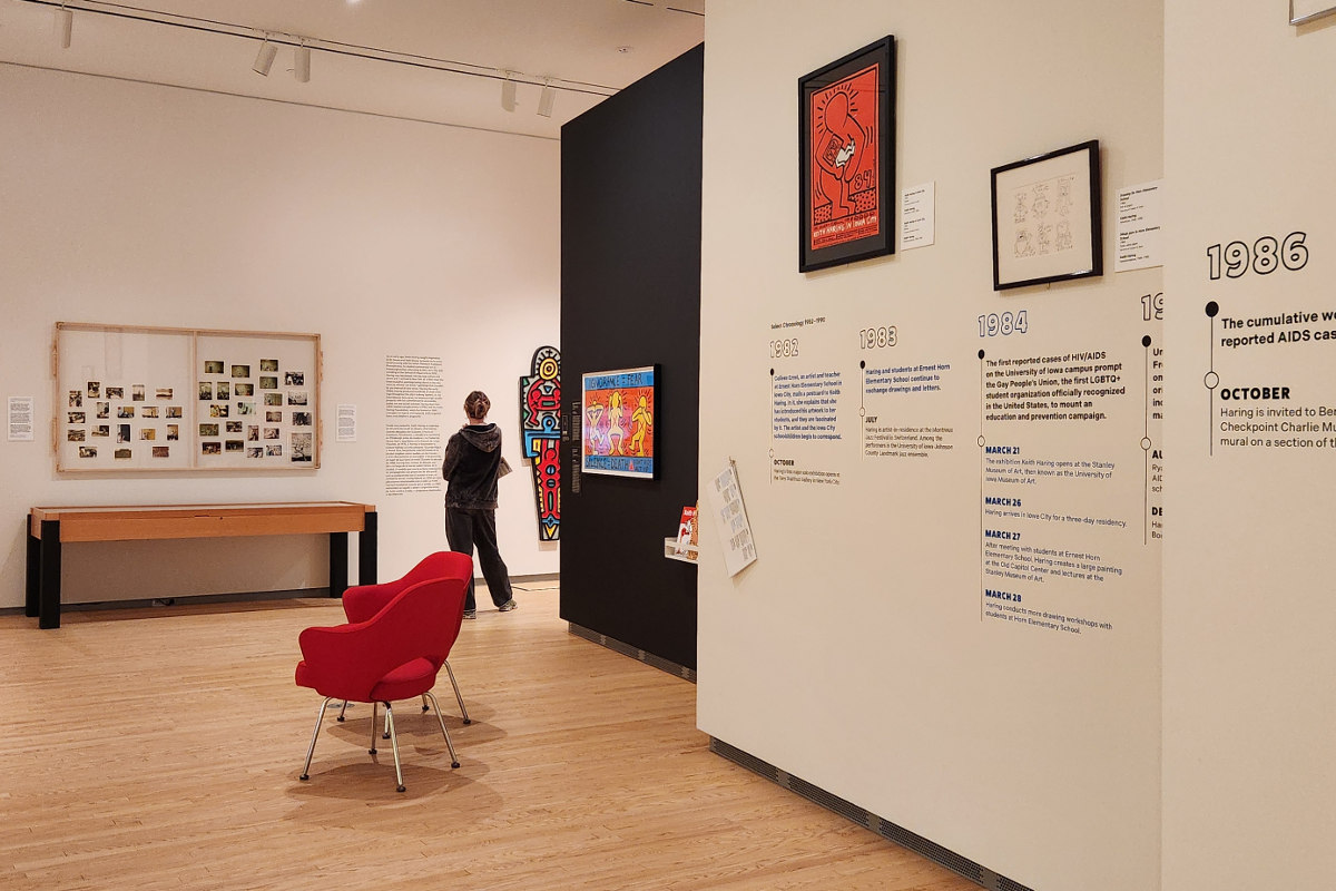Photos: 'Keith Haring and Iowa City' exhibition at the Stanley features ...