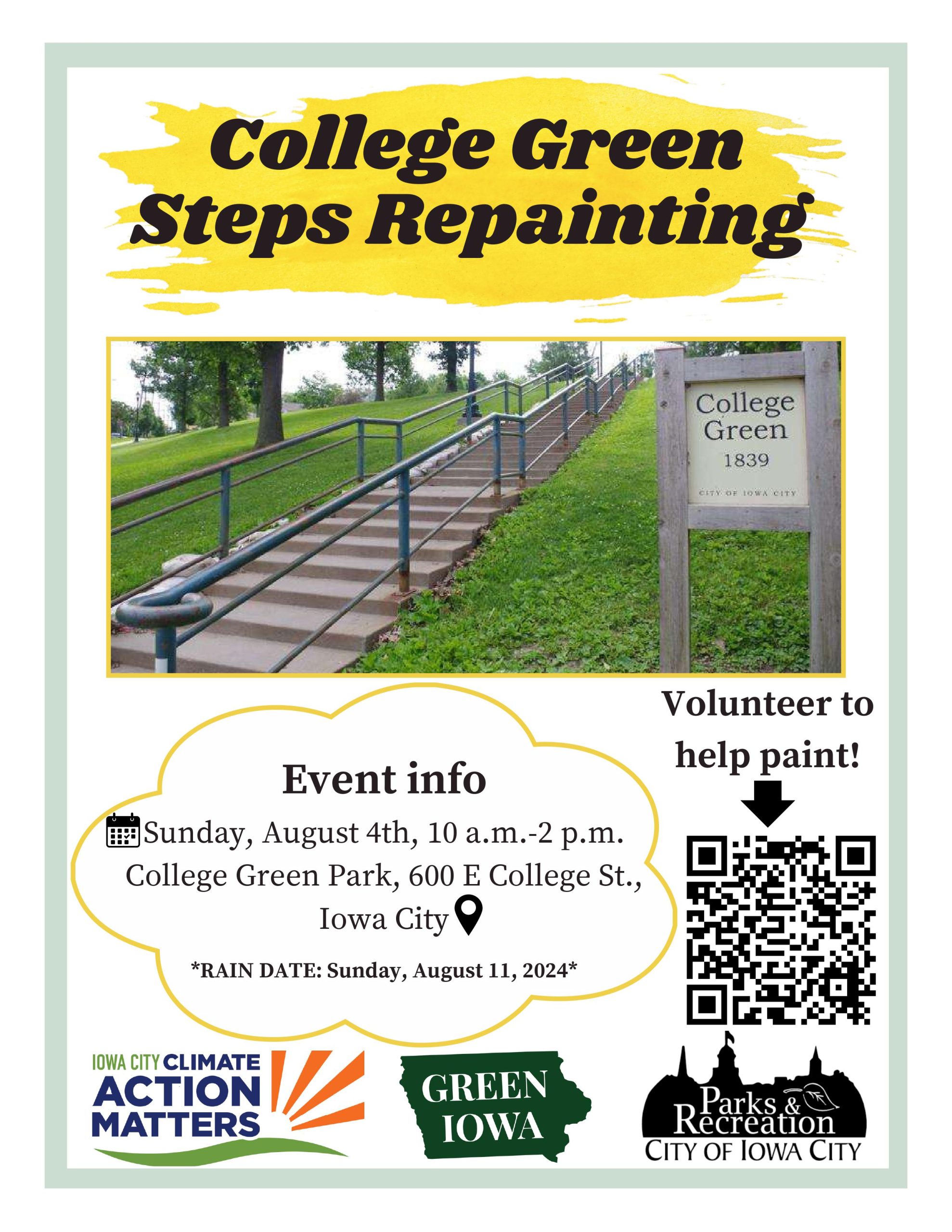 College Green Steps Flyer - Little Village