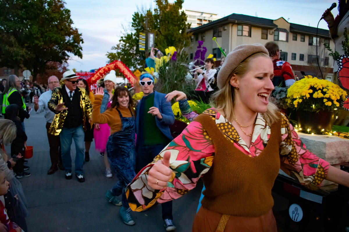 UI Homecoming Parade 2024 swing - Little Village