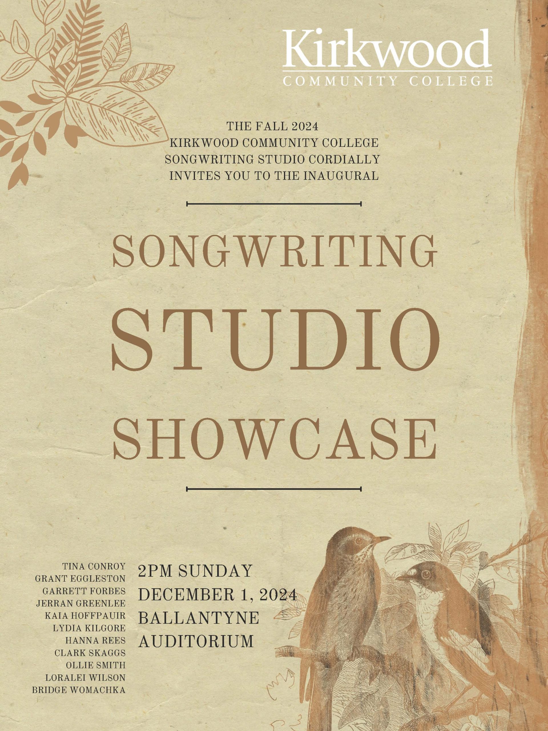 SONGWRITING STUDIO SHOWCASE edit (1) - Little Village