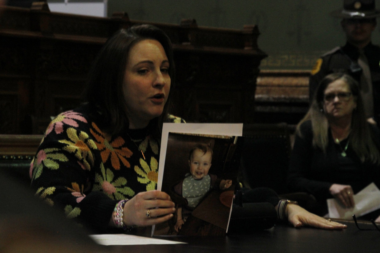 Taylor Laydon speaks during public hearing Feb 27 2025 - Little Village