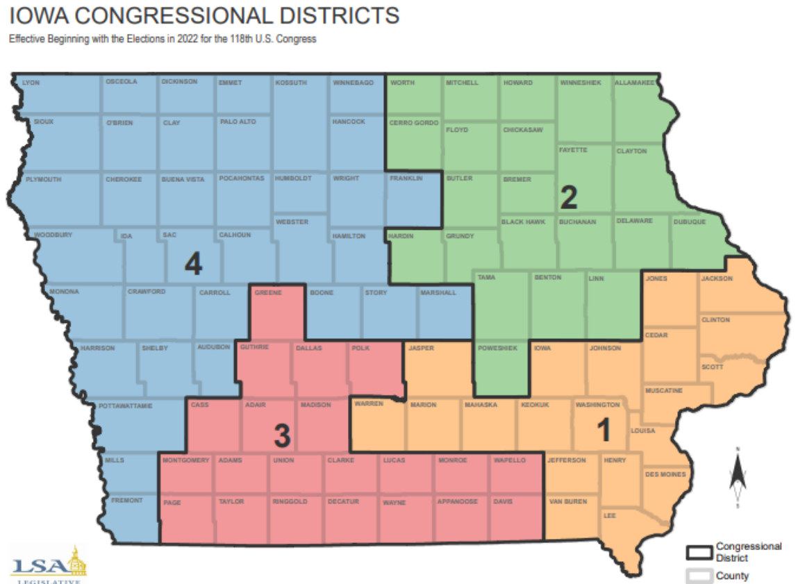 Iowa Congressional Districts Little Village